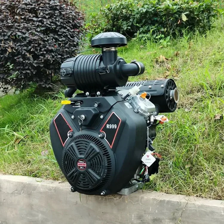 Forced Air Cooled and Oil Cooled 3600 RPM 22KW Gasoline Motor 999CC ...