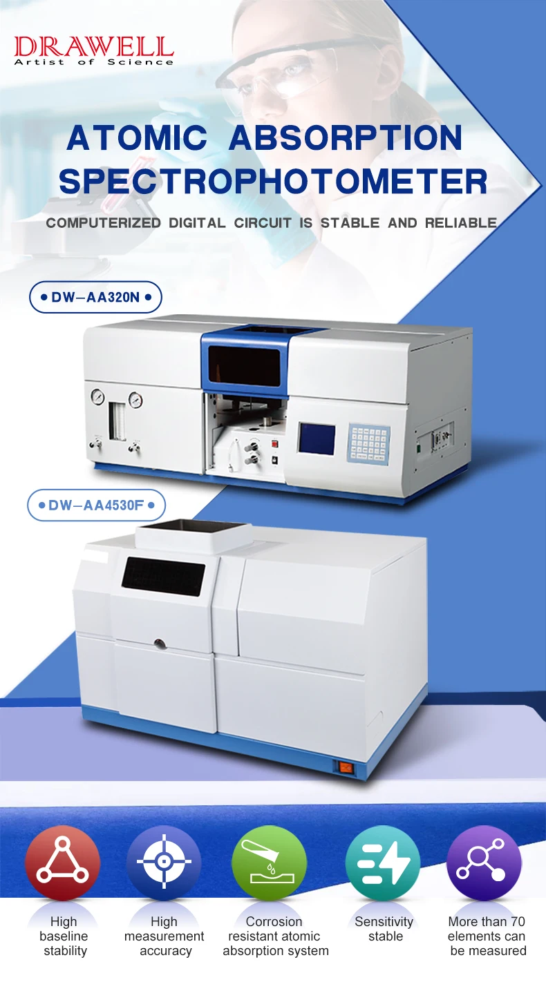 Laboratory Spectrometer - Drawell Atomic Absorption AAS