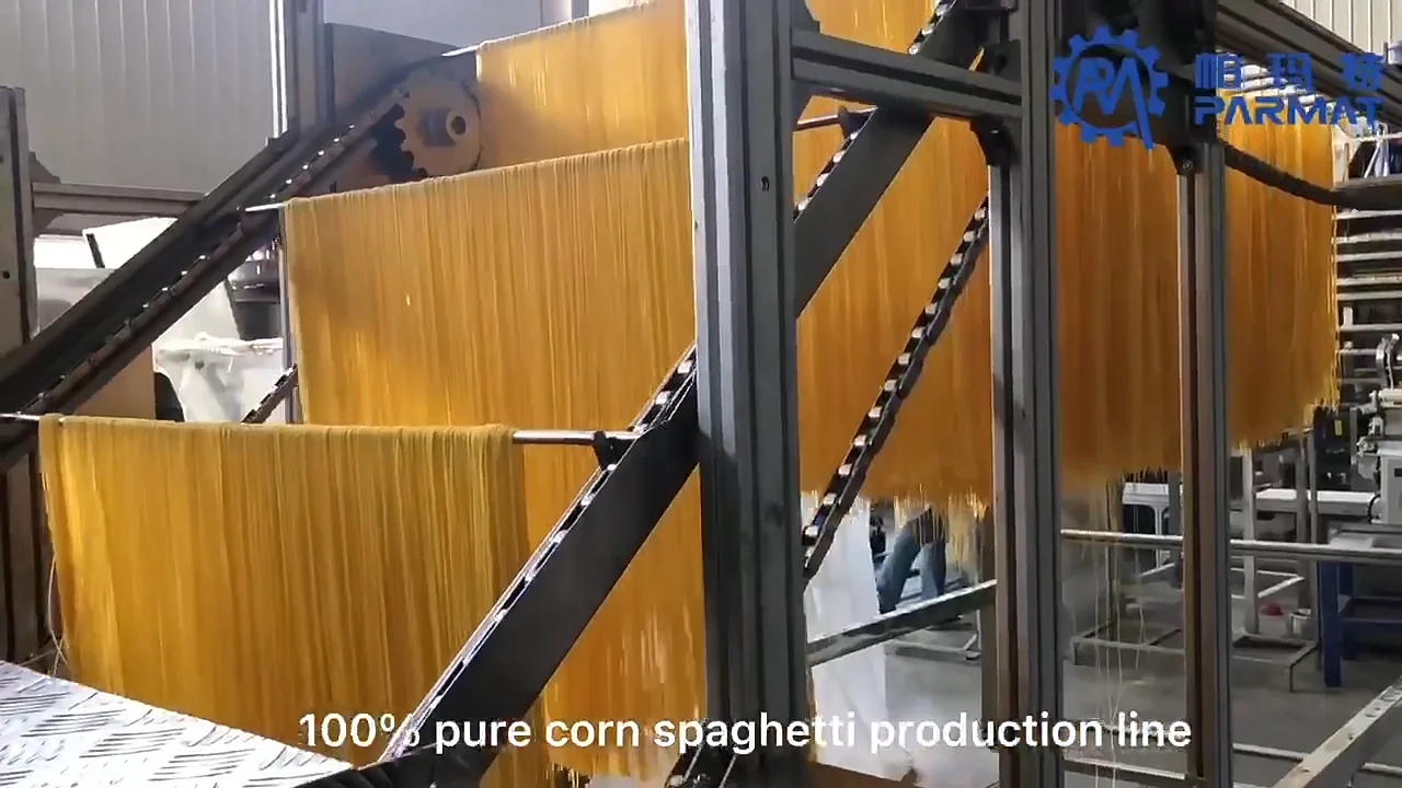 Fully Automatic 400kg/h Long Pasta Production Line With Drying Room And ...