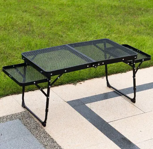 Expandable Outdoor Adjustable Fold up Folding Camping Aluminum Mesh BBQ ...