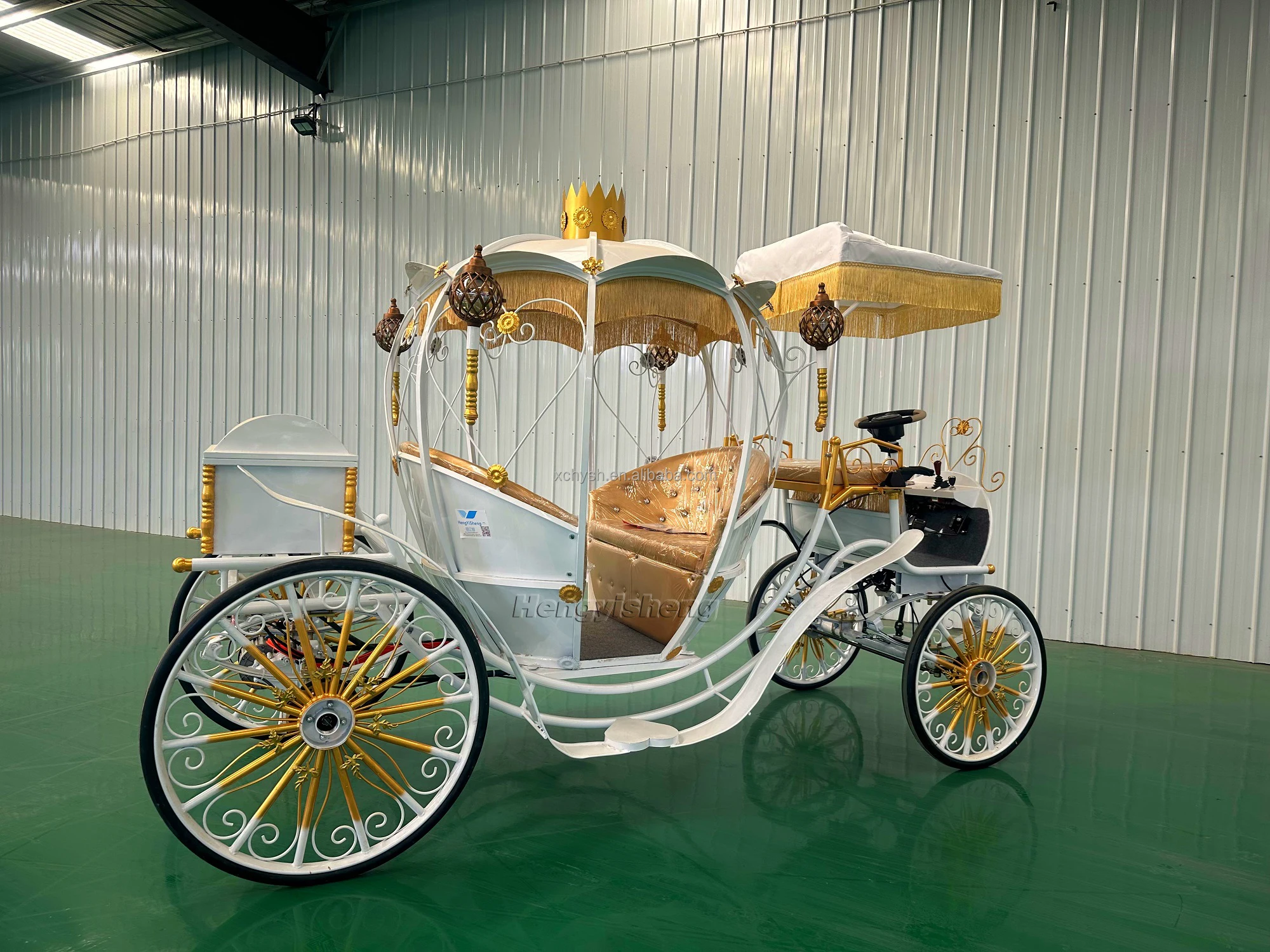 Pumpkin Carriage Cinderella Coach Garden Electric Wedding Or ...