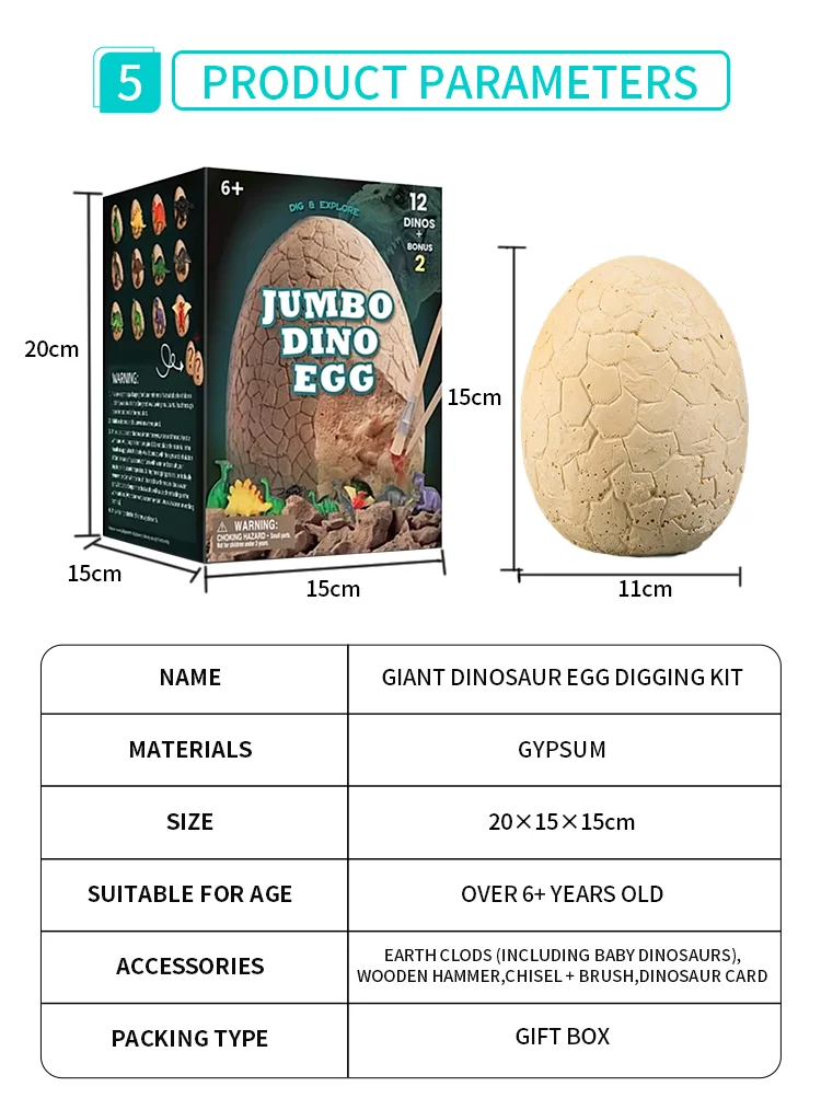 Educational Toys For Kids 2023 Hot Selling Dino Mage Egg Excavation ...