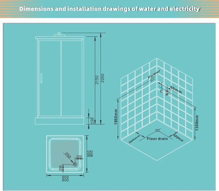 Cheap Shower Cubicle Enclosure - Complete ABS & Acrylic Tray