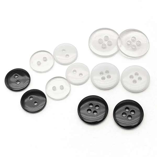 SAS High Quality Resin Button for Shirt 2 Holes 4 Holes Clothes Buttons ...