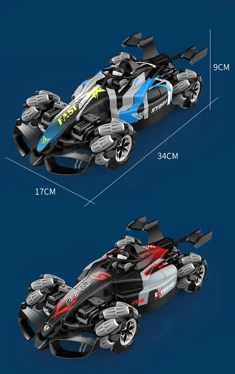 USB Cable Included Double-Sided Remote Control RC Stunt Cars with 360 ...