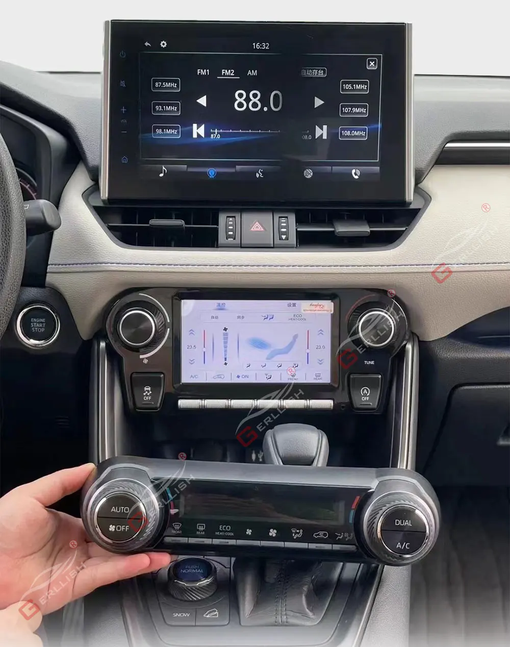 Gerllish For Toyota Rav4 2020-2024 Android Car Stereo System Aircon Ac ...