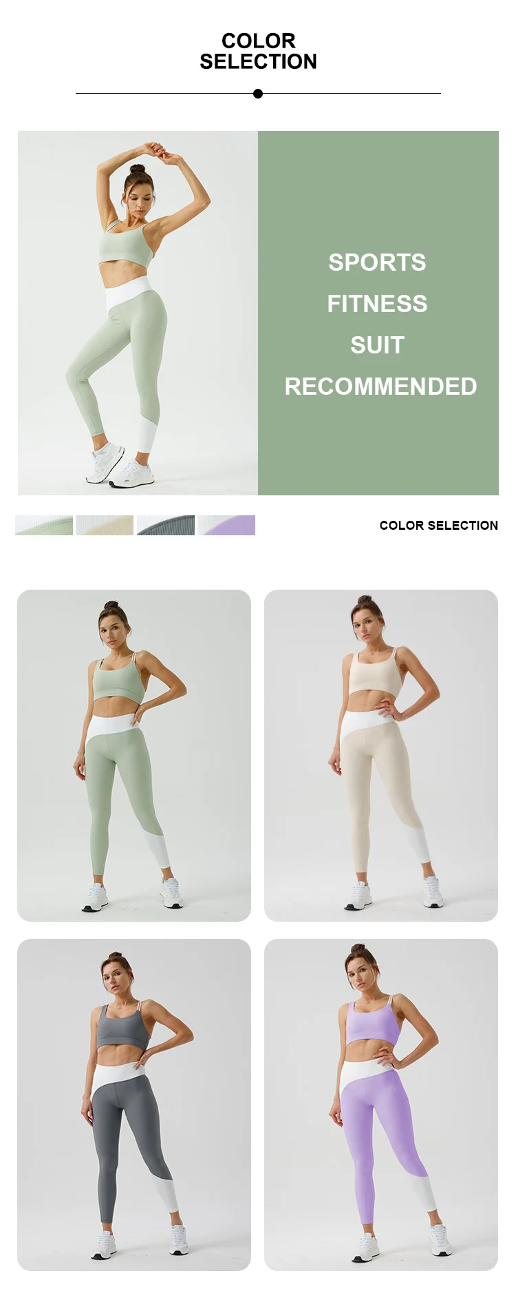 Hingto Custom 2024 Recycle Sports Bra Athletic Women Fitness Gym Workout 2 Piece Pant Leggings ...