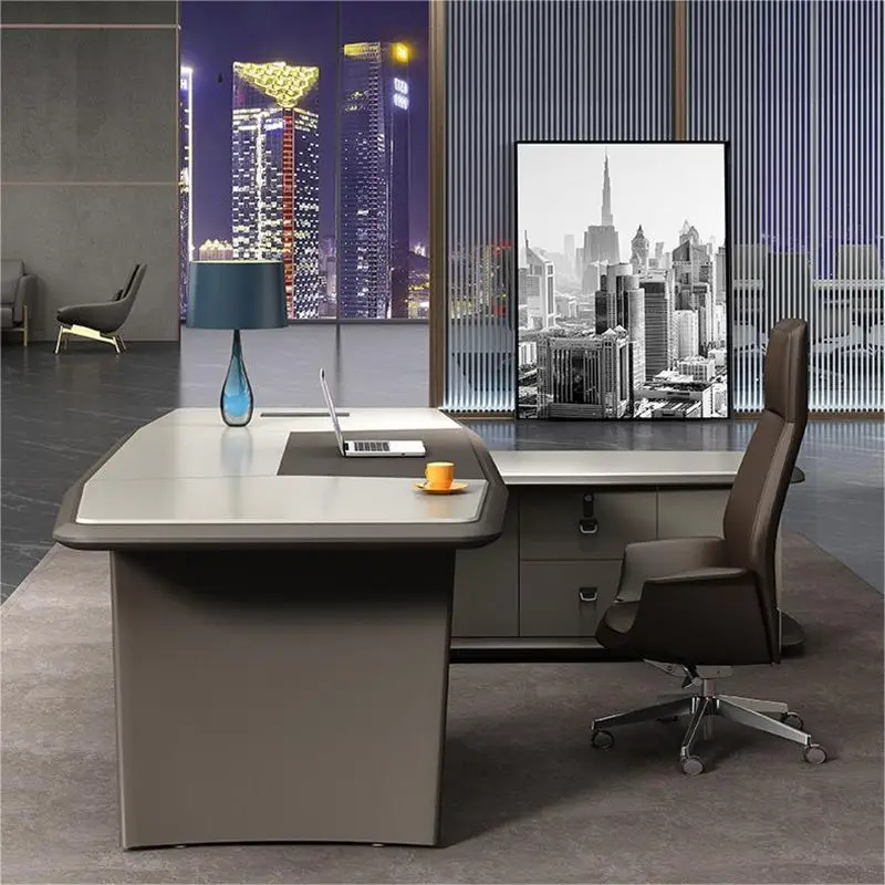 Factory Custom Modern Office Furniture Boss Ceo Manager Desk New Design ...
