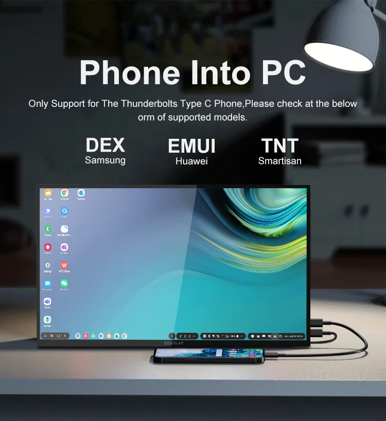 ZEUSLAP 18.5" Touch Screen Portable LCD Monitor - 100hz