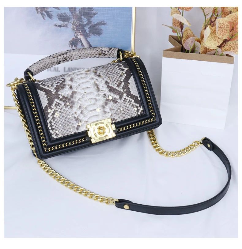 Shop Custom Luxury Snake Skin Leather Handbags for Women