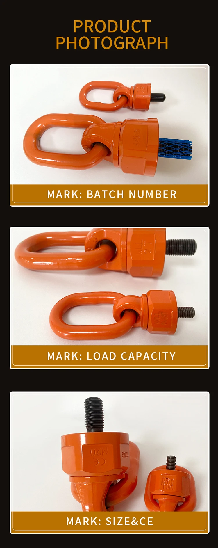 M10 Vlbg Hoist Ring Swivel Joint - Durable Chinese Rigging Hardware