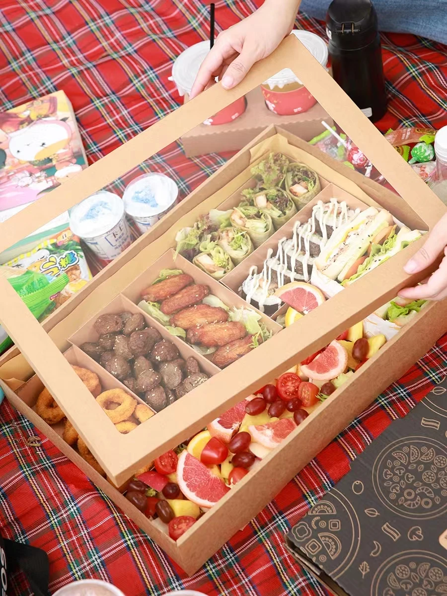 Boore 2023 Food Packaging Disposable Kraft Takeout Box Restaurant ...