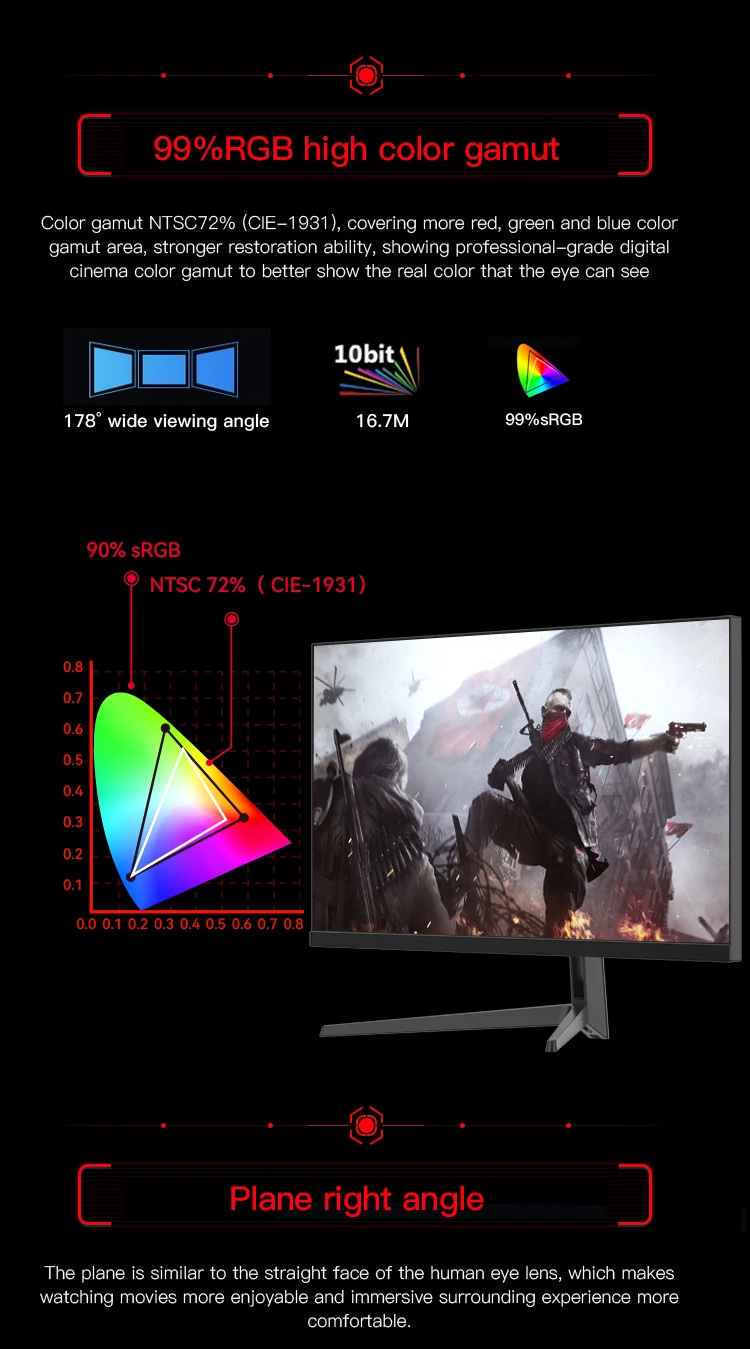 29 Inch Plane Monitor 2k 100hz 1ms High Definition Frameless Led Lcd ...