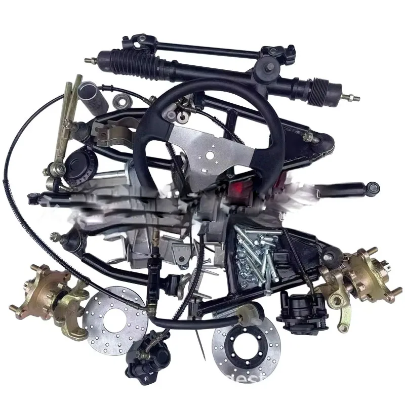 Four-Wheel Electric Go-Kart Beach Car Modification Parts Upper Lower ...