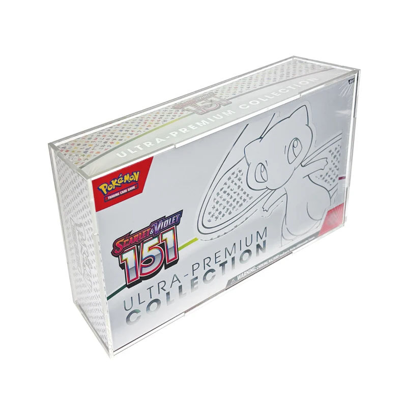 151 Etb Elite Trainer Box Bb Booster Box Upc Acrylic Display Case Acrylic Protective Display ...