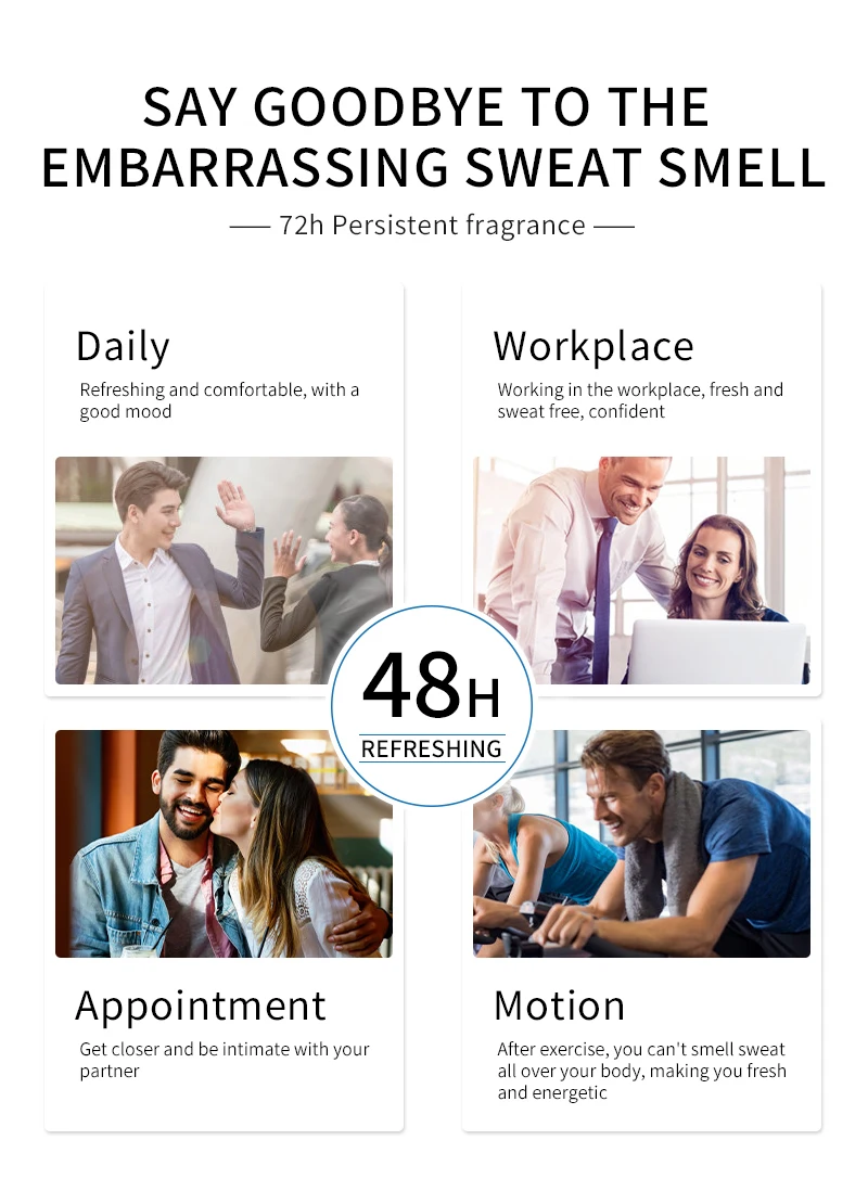 Men Athletic Full Body Spray 48 Hours Deodorant Spray Vegan Deodorant ...