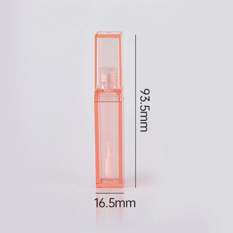 Liquid Lipstick Lip Color Packaging Lipgloss Tubes Square Crystal 7ml ...