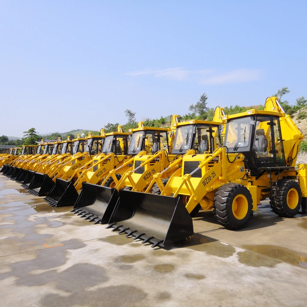 Factory Articulated Excavator Front End Loader Wheel Backhoe Loader ...