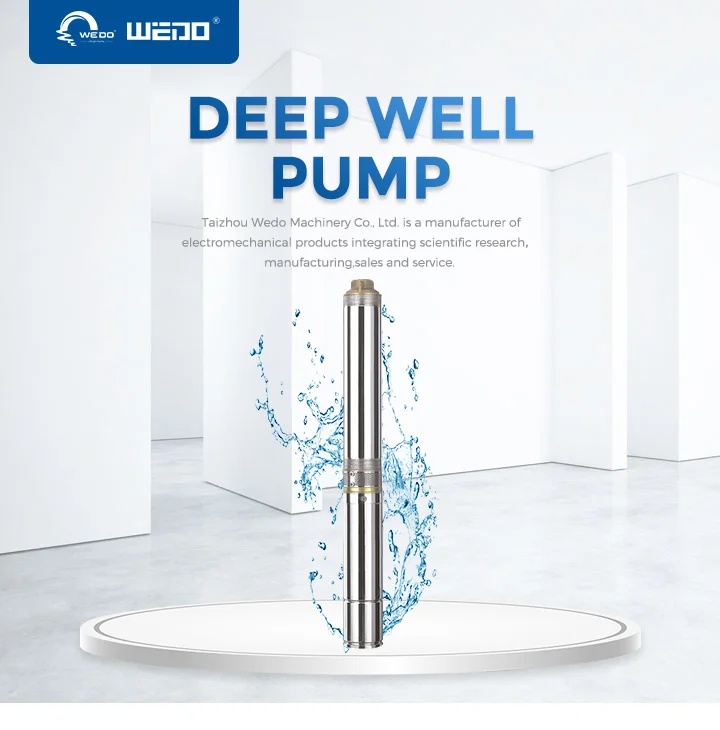 1.5hp 220v/380v Agricultural Submersible Deep Well Multistage Pump