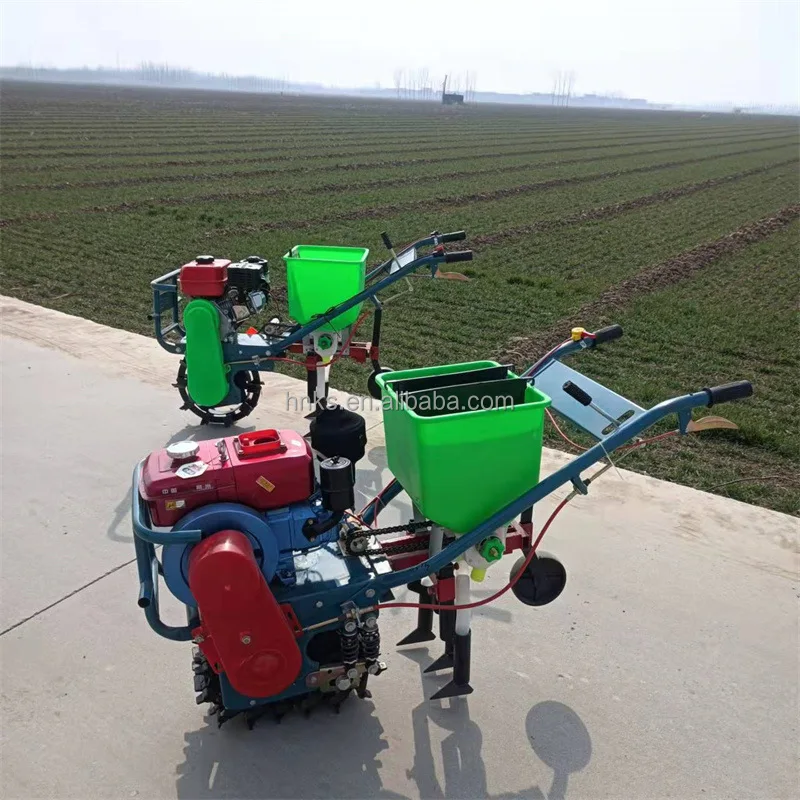 Farm diesel Engine Corn Precise Seeder and Fertilizer Planter Walk ...