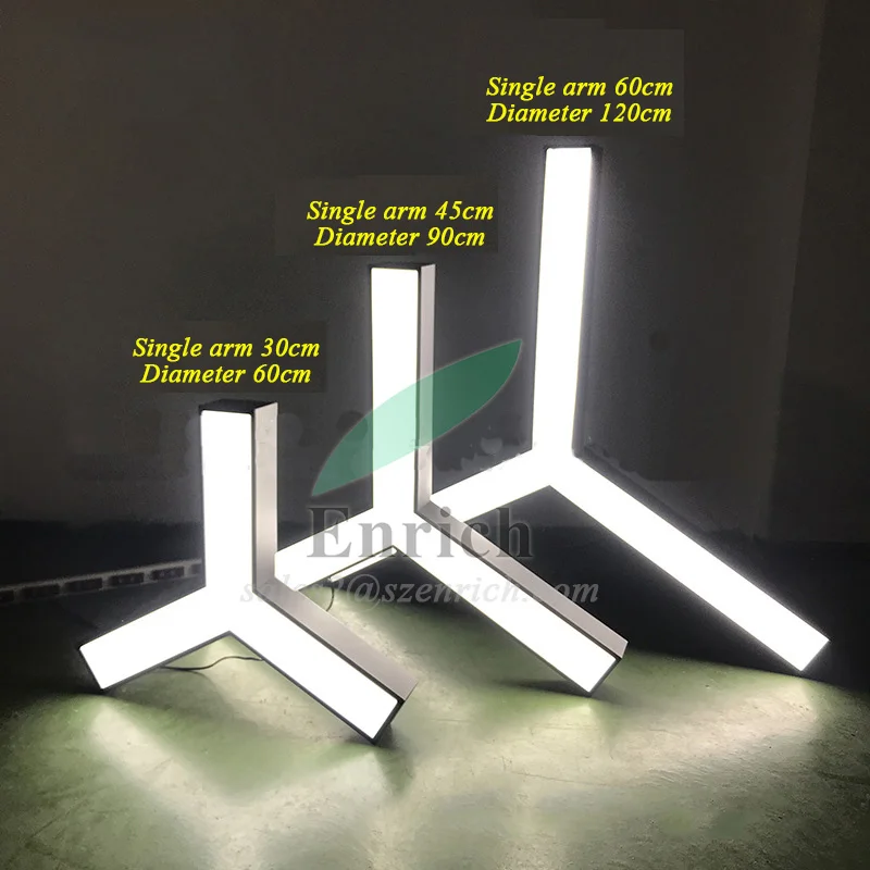 Nice Design Y Shape Led Pendant Office Lights With Black White Aluminum ...