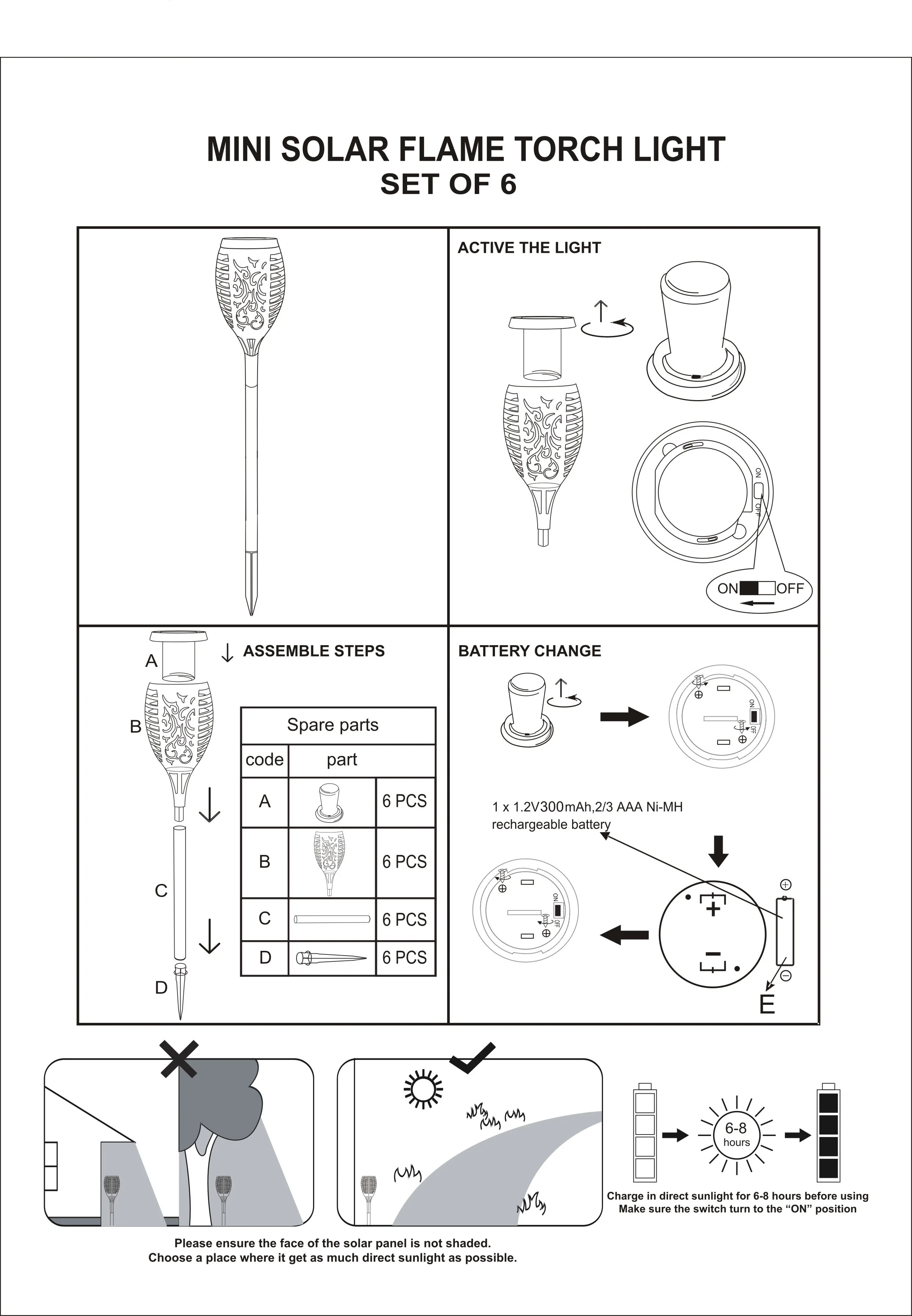 Eco-friendly Solar Flame Torch Lights for Outdoor Decor
