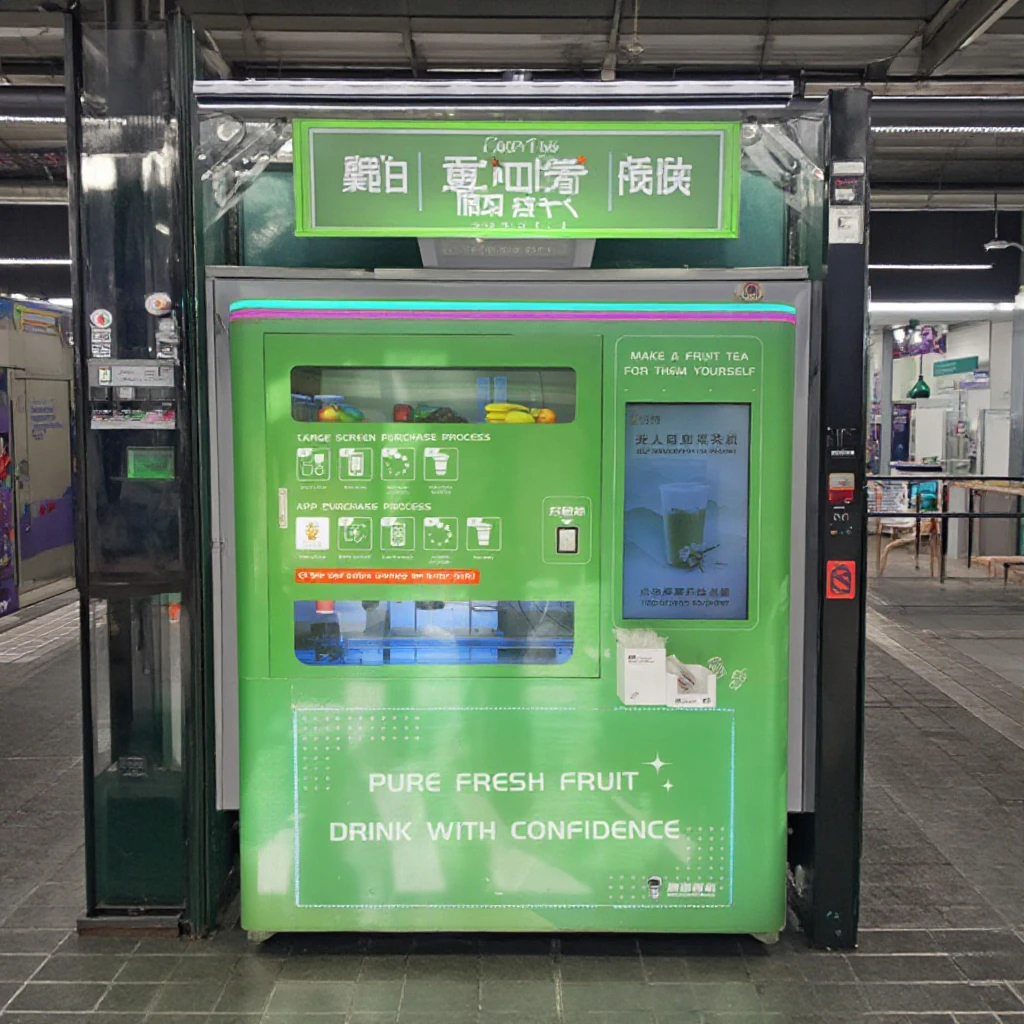 New Designed Vending Machine Smart Commercial Unmanned Coffee Milk Tea ...