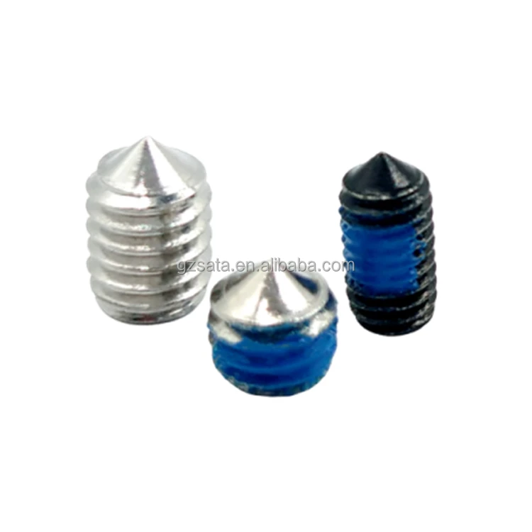 Nylon Patch Thread-Locking Hex Socket Grub Set Screws by Sata Metalware