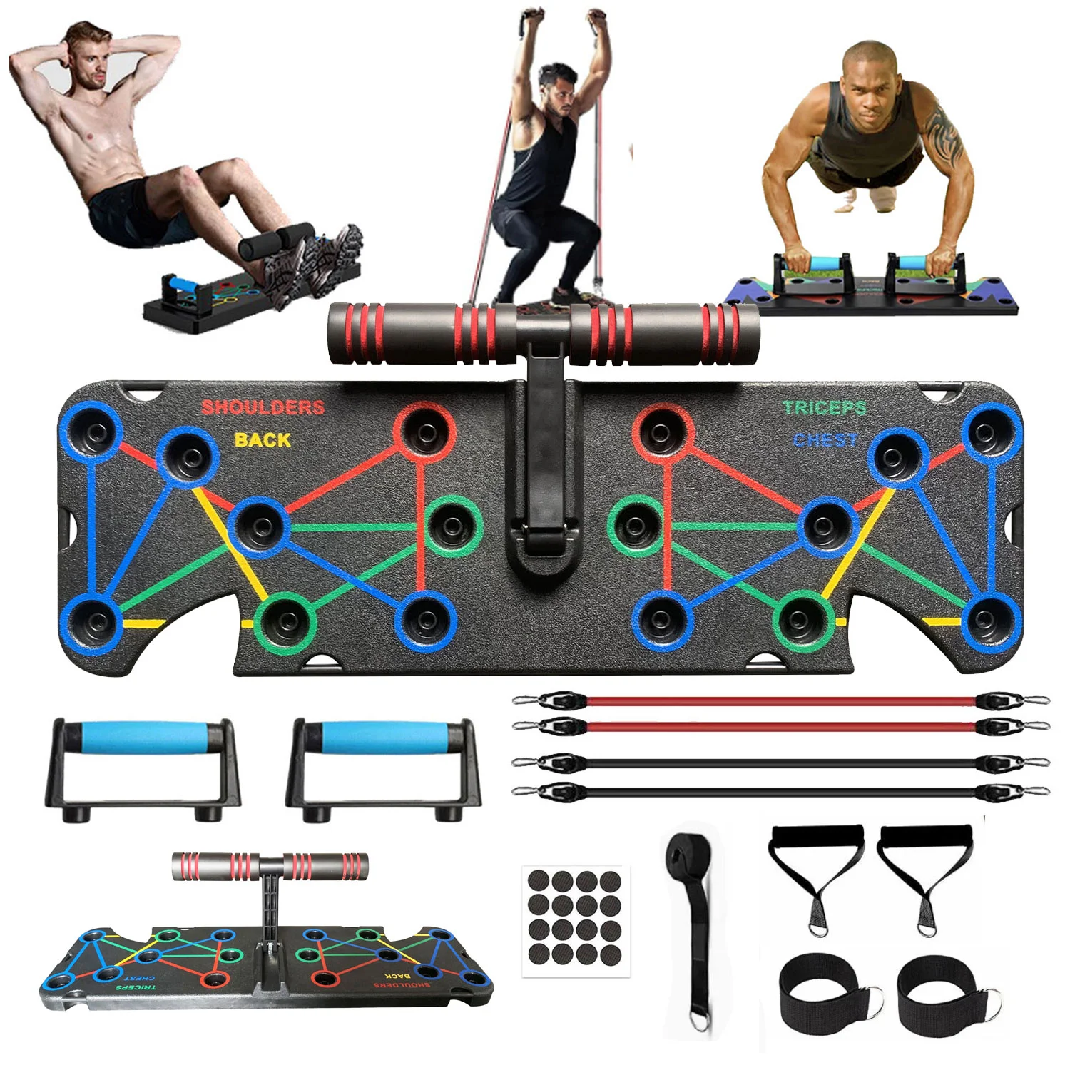 Comprehensive Home Gym Workout Training Equipment ABS Push-Up Board for ...