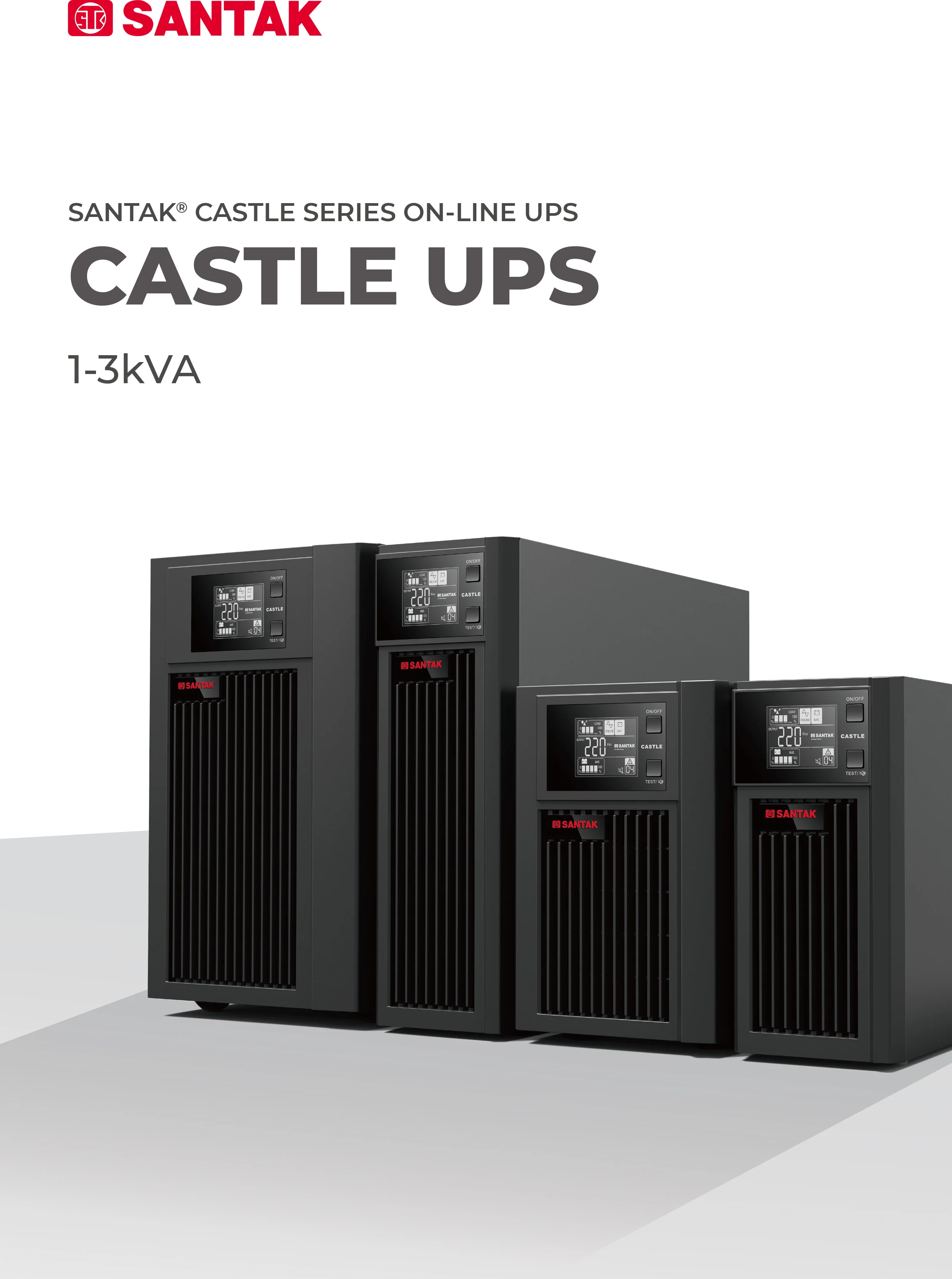 SANTAK Castle 3KS - Reliable 3kva Online UPS with Long Backup