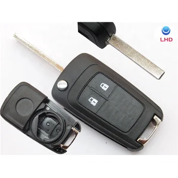 Keyless 2 Buttons Folding Car Key Shell Remote Flip Key Fob Case For ...