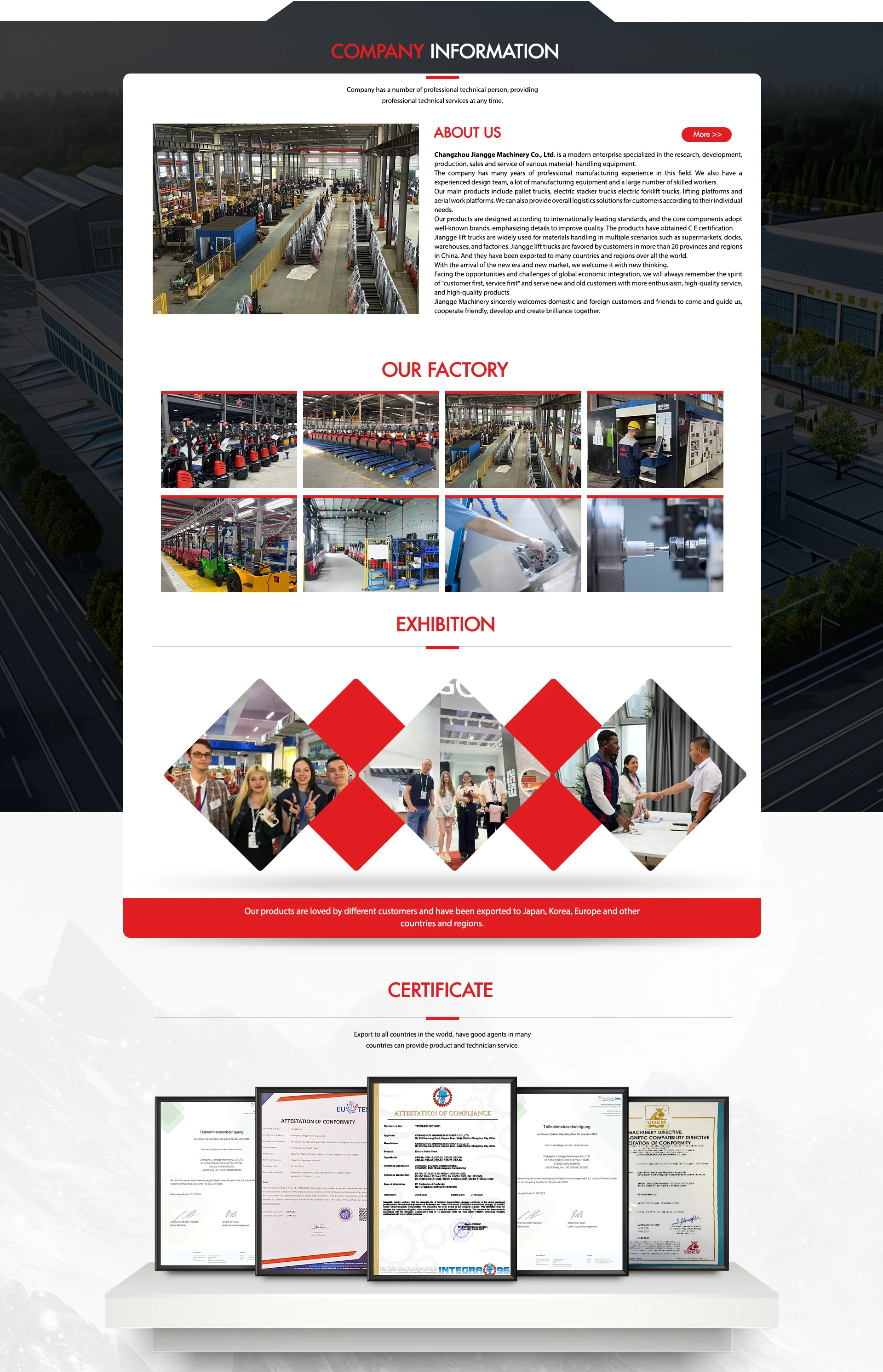Company Overview - Changzhou Jiangge Machinery Co., Ltd.
