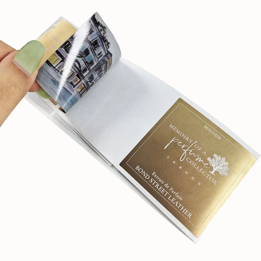 Custom Cheap Matte Vinyl Square Metal Pearlescent Packaging Label Logo ...