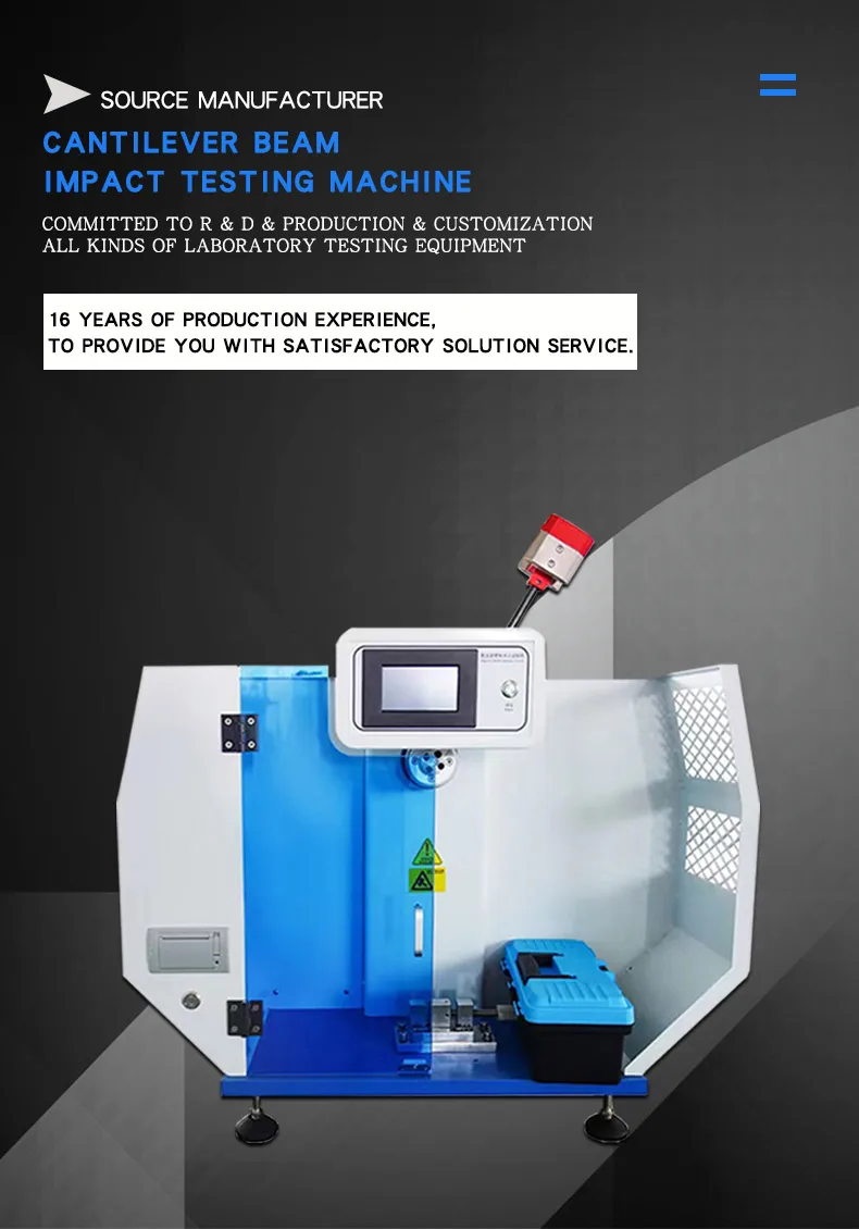 Digital Display Cantilever Beam Impact Testing Machine Ceramic Plastic ...