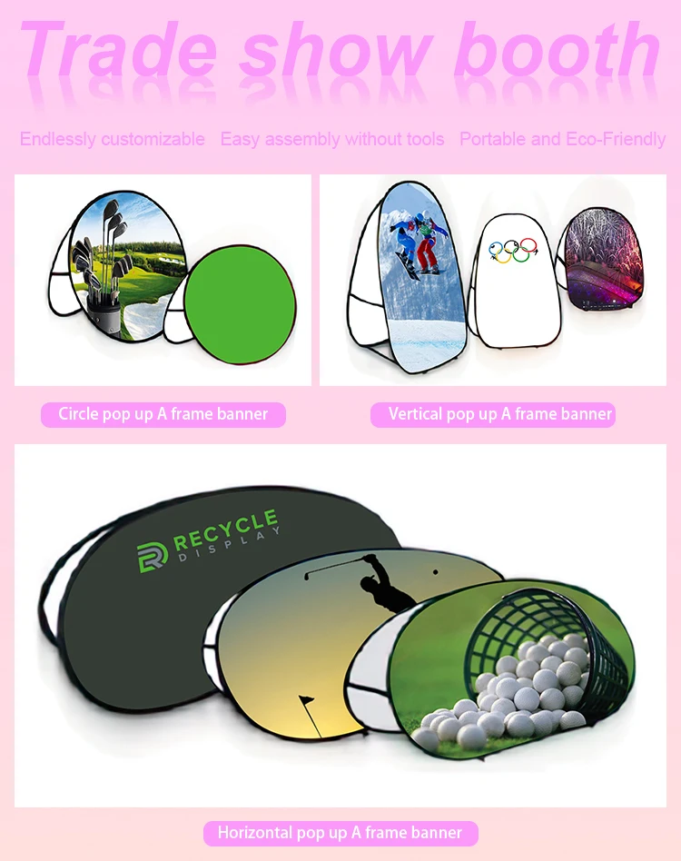 Foldable Flex Banner Big Stand Horizontal Pop Up A Frame Banner And ...