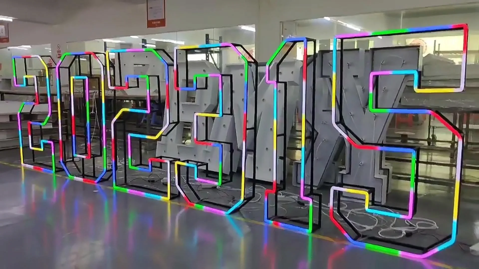 Factory Wholesale 4ft Led Neon Number Lights Large Metal Marquee ...