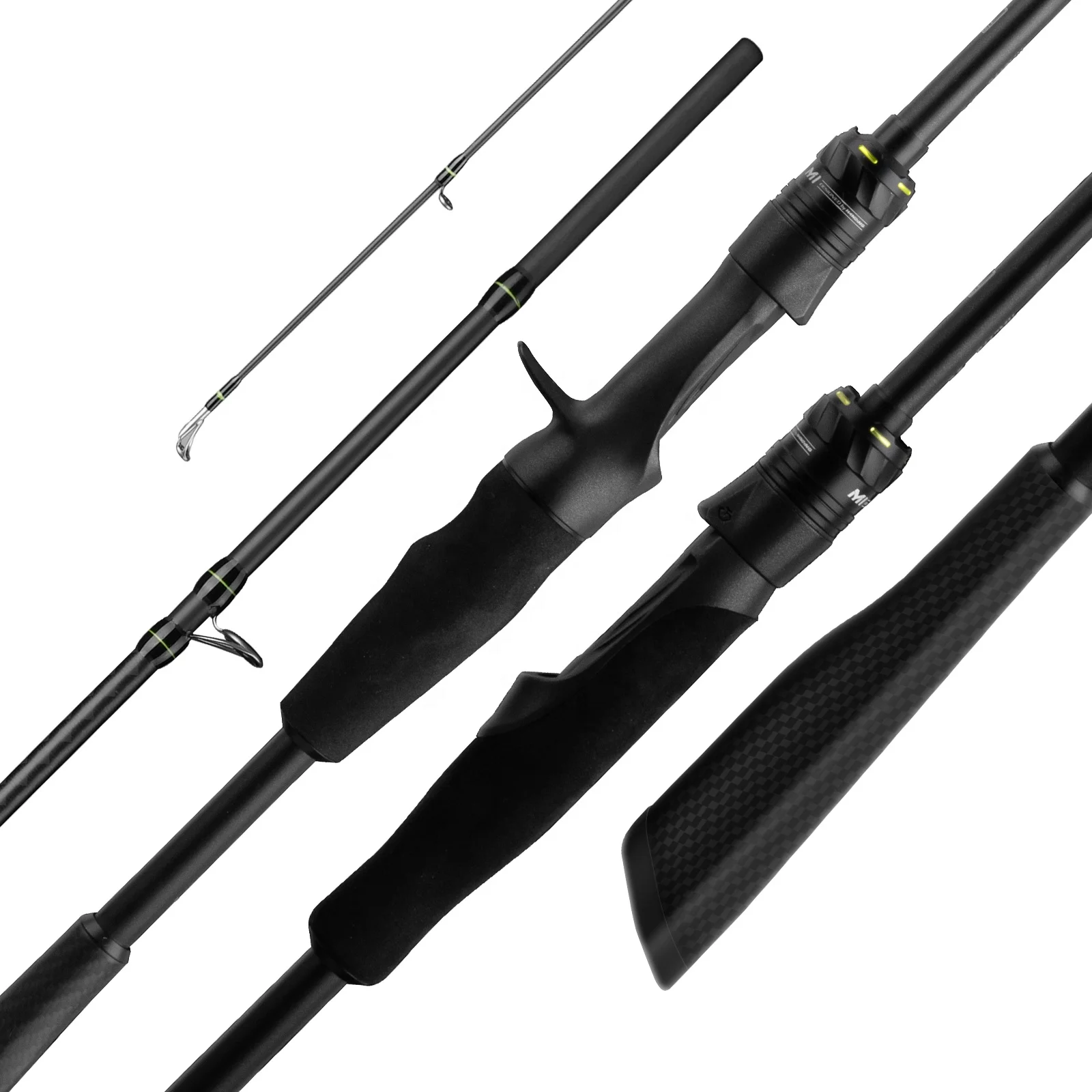 Handing M1 one section bass Catfish all purpose rod spinning casting ...