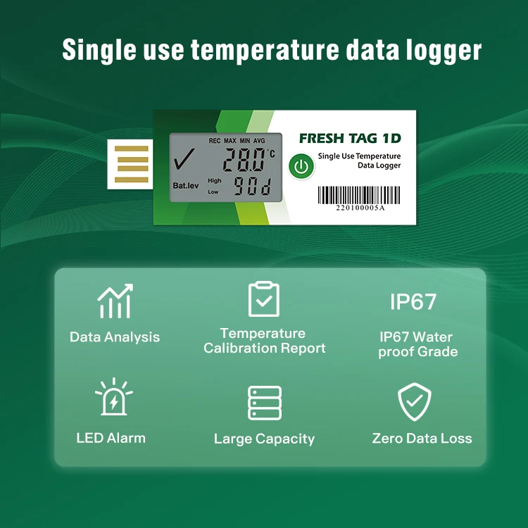 Fresh TAG 1D - Reliable Temperature Data Logging Solutions