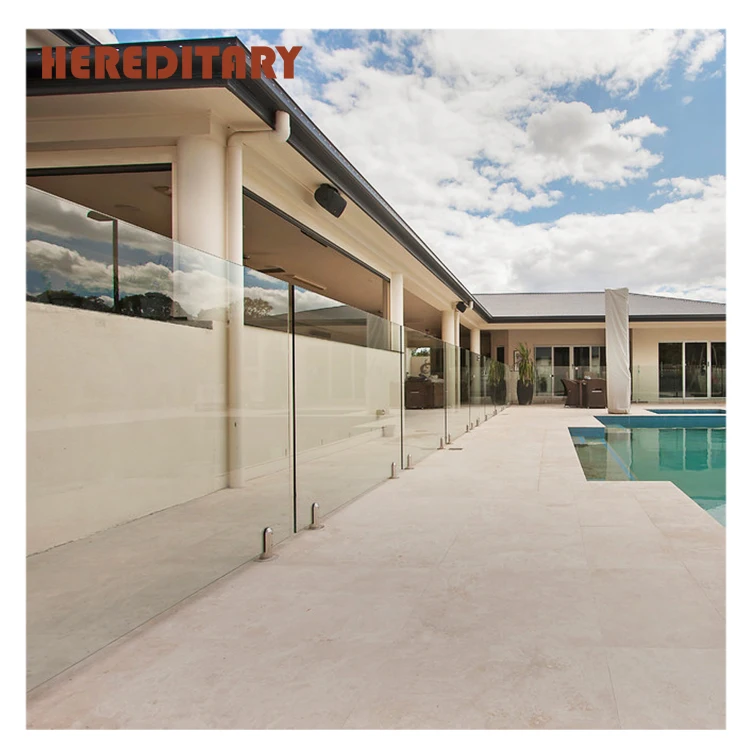 Outdoor Glass Railing Swimming Pool Frameless Glass Fence Duplex 2205 ...