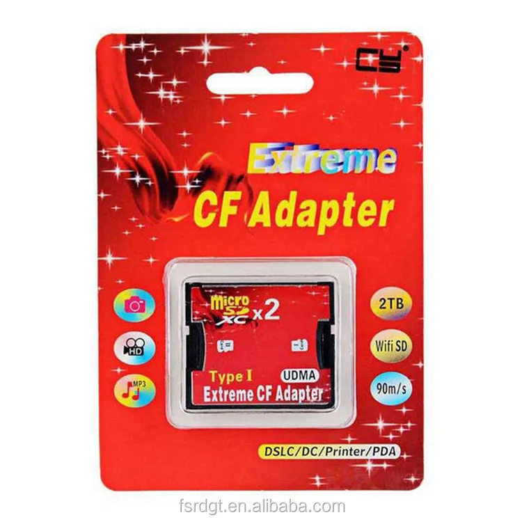 Single Slot Extreme Sd To Cf Card Adapter Wifi Sdhc To Standard Compact ...