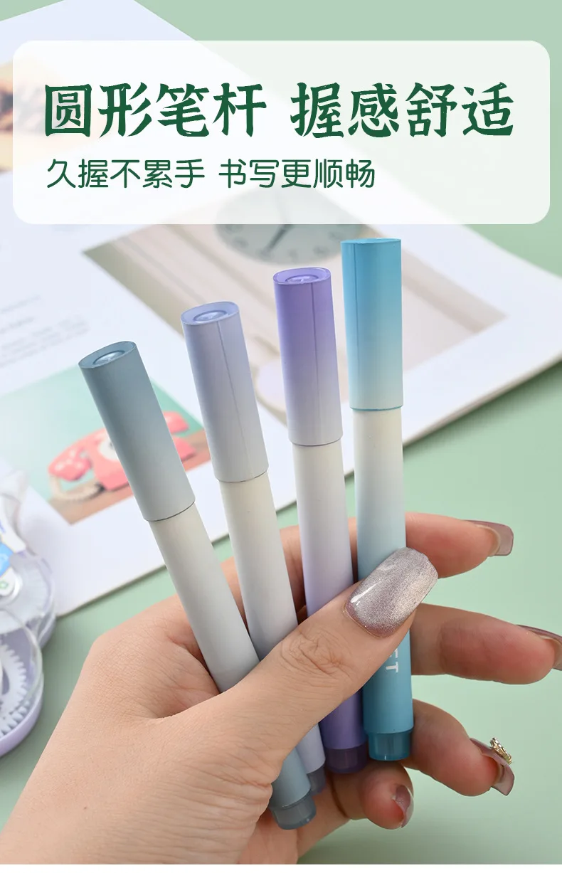 Color Gradual Change Highlighter Set Creative Oblique Head Eye ...