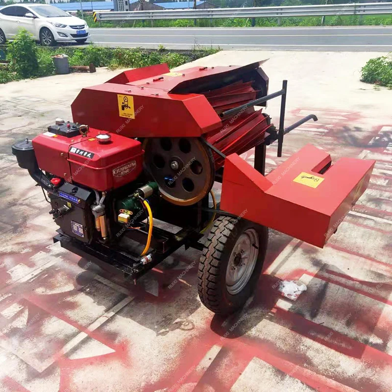 Small Diesel Jute Kenaf Fiber Extracting Peeling Machine Ramie Abaca ...