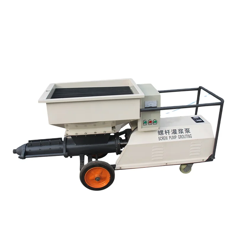 Small Construction Machinery Screw Cement Grout Pump/ Cement Mortar ...