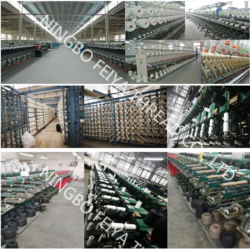 Polyester Spun Yarn Manufacturer Factory Supply Poly-Poly Core Spun ...