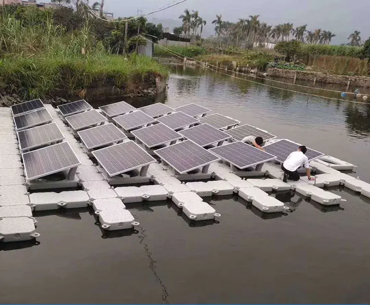 Reservoir Floating Solar System Solar Floating Pv Panel Mounting System For Pv Floating System