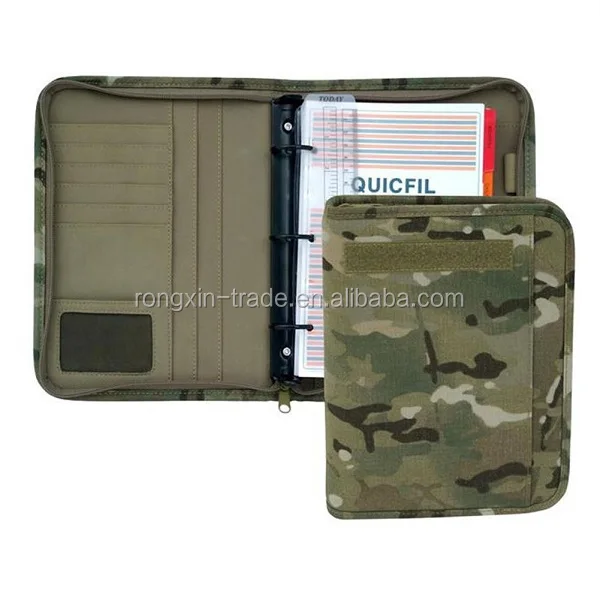 Custom Weatherproof Army Leader Tactical Military Padfolio Day Planner ...