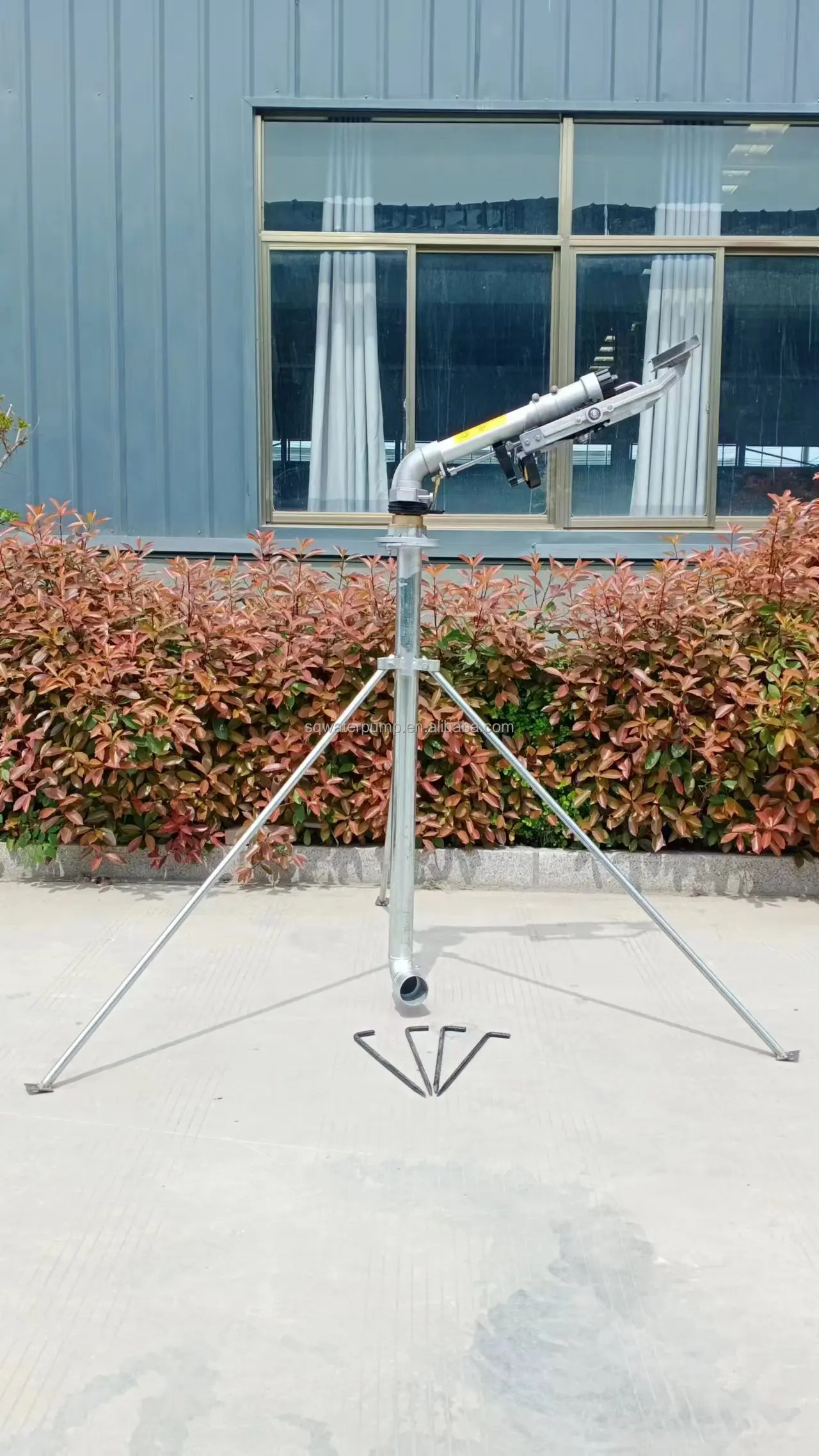 2 Inch Rain Gun Sprinkler 23-56m Range Radius 360 Degree Rotation ...