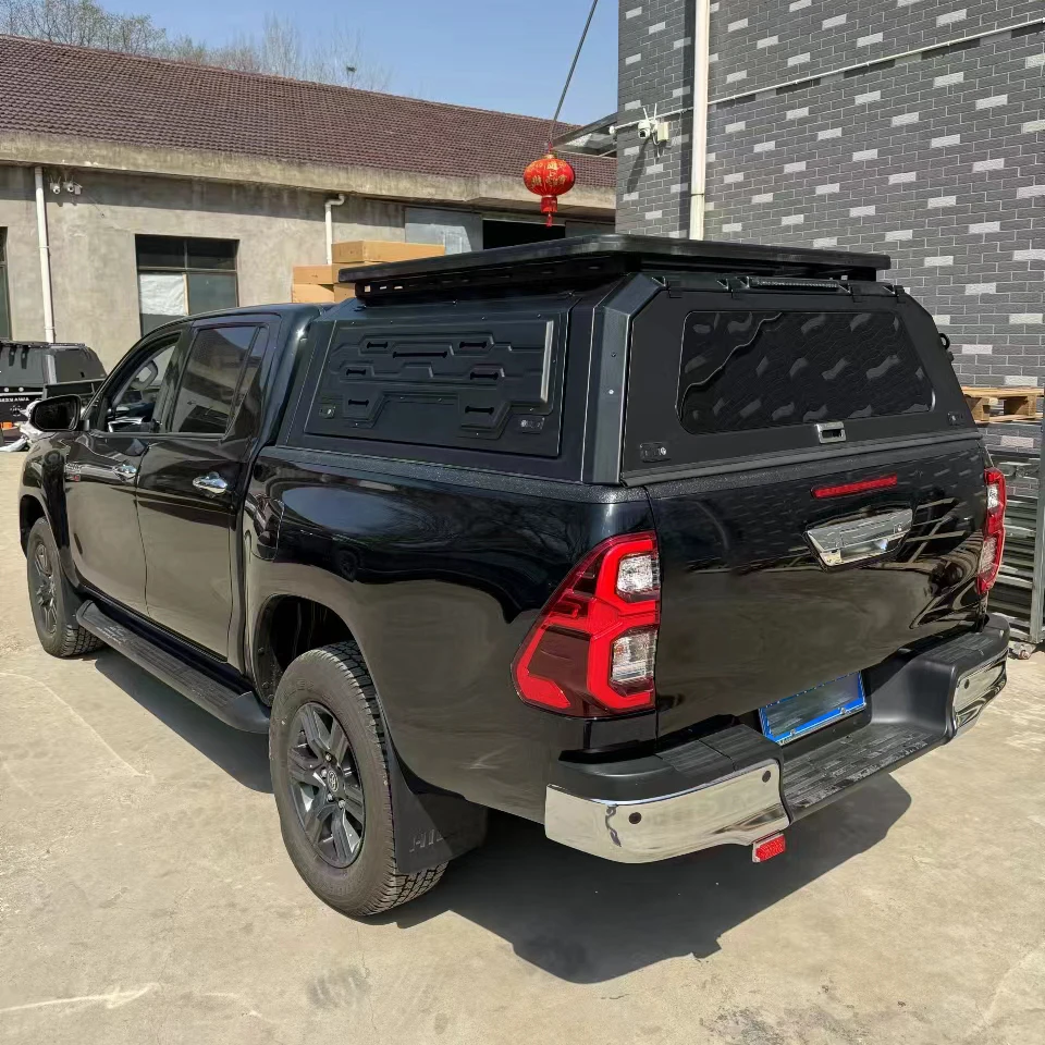 Pickup Truck Rear Hard Top Back Cover Steel Material Topper Canopy for ...