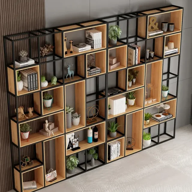 Bookcase Bookshelf Free Combination Bookcases Antique Frame Partition