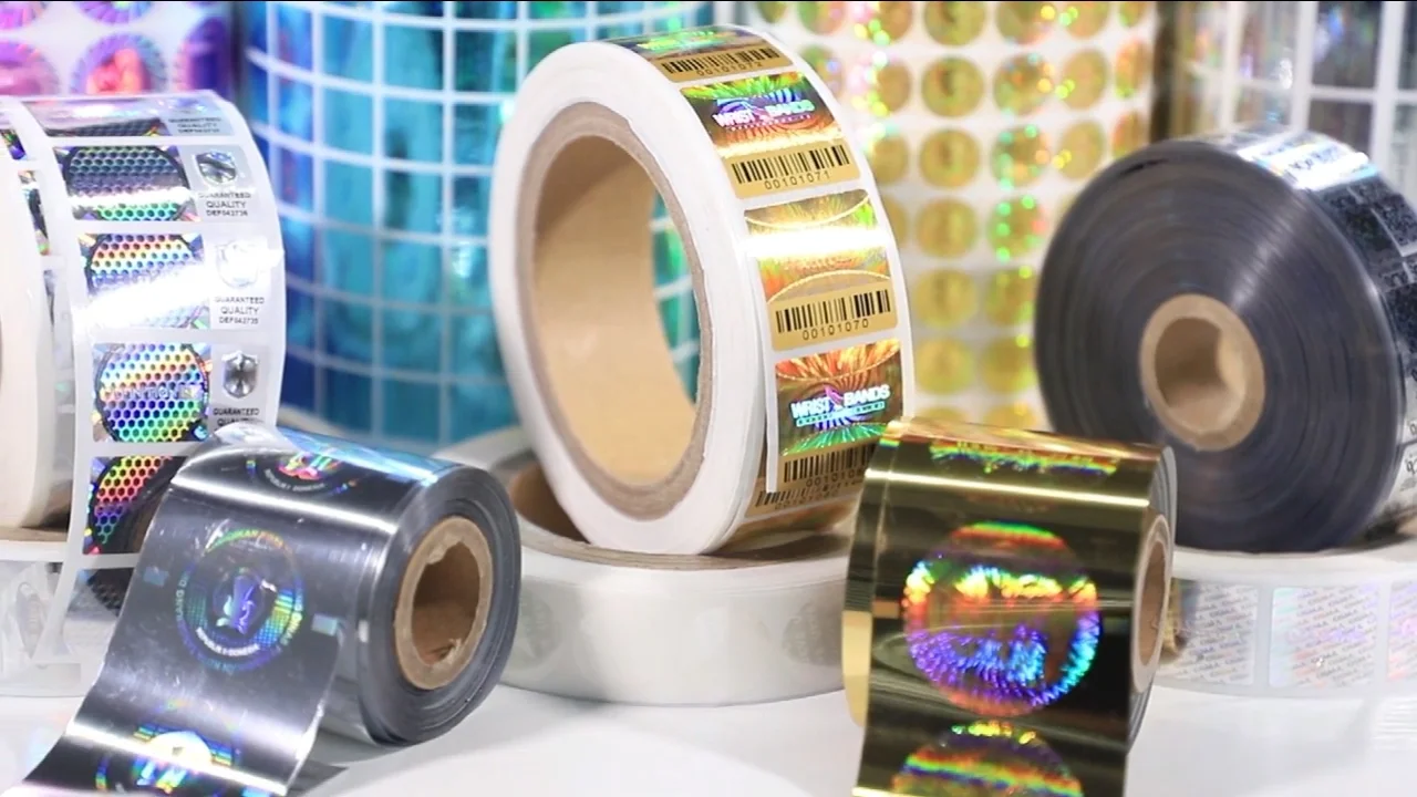 Anti counterfeit hologram qr code sticker security hologram label ...
